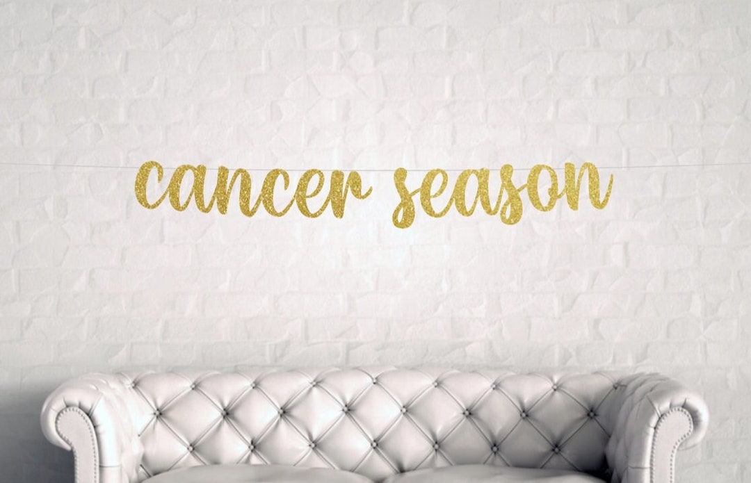 Cancer Birthday Banner, Custom Banner, Cancer Birthday Sign, Zodiac ...