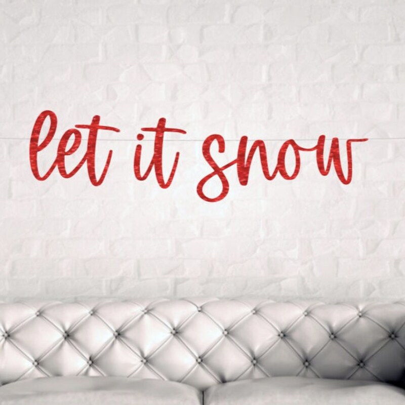 Let It Snow Banner - Etsy