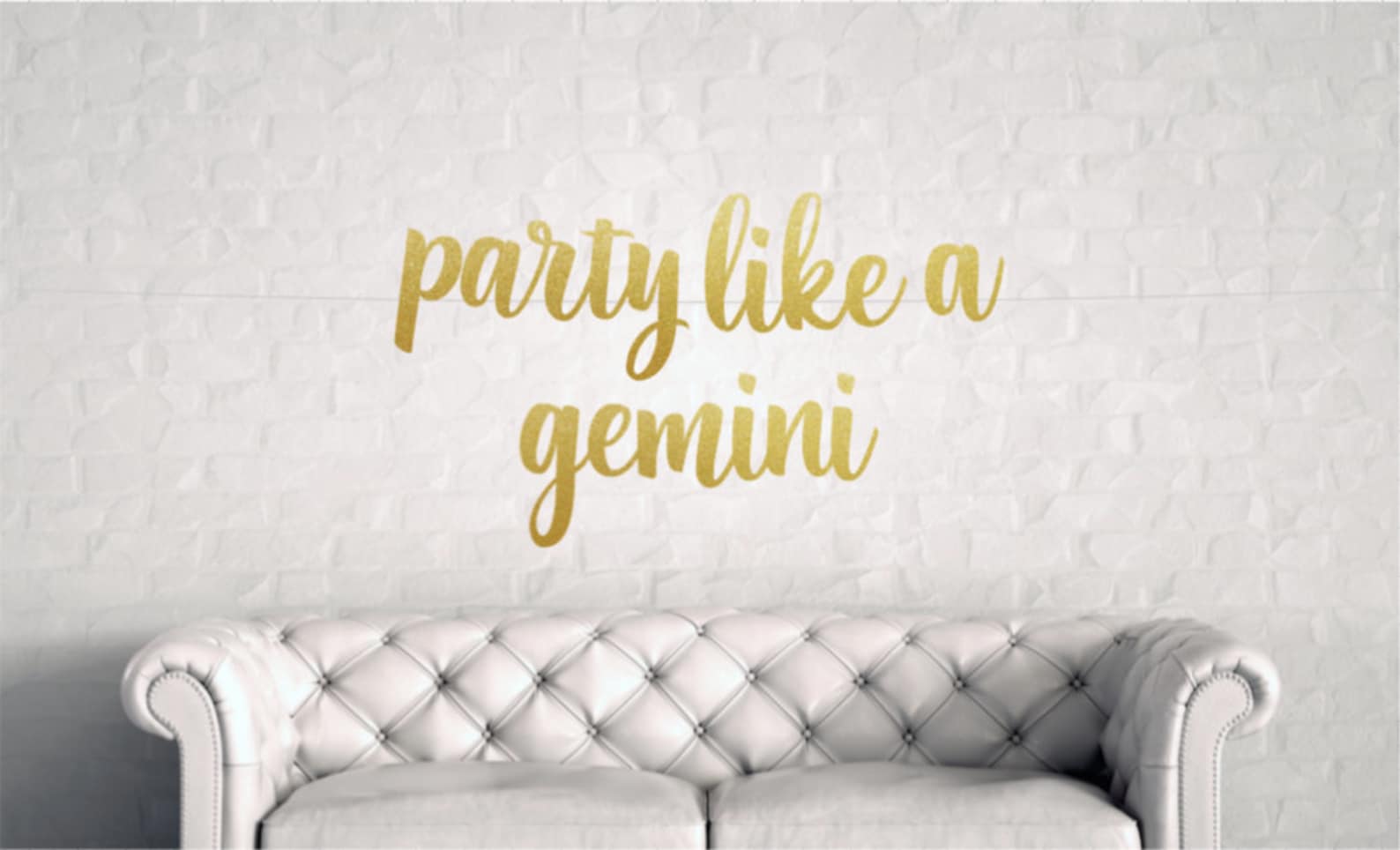 Party Like a Gemini Birthday Banner, Gemini Season Birthday, Adult ...