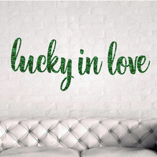 Lucky in Love Banner - Etsy