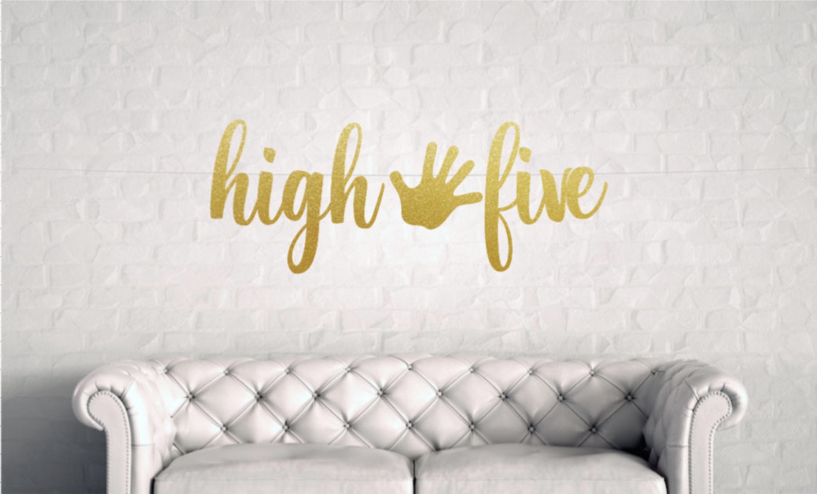 5th Birthday Banner High Five Banner Happy 5th Birthday - Etsy