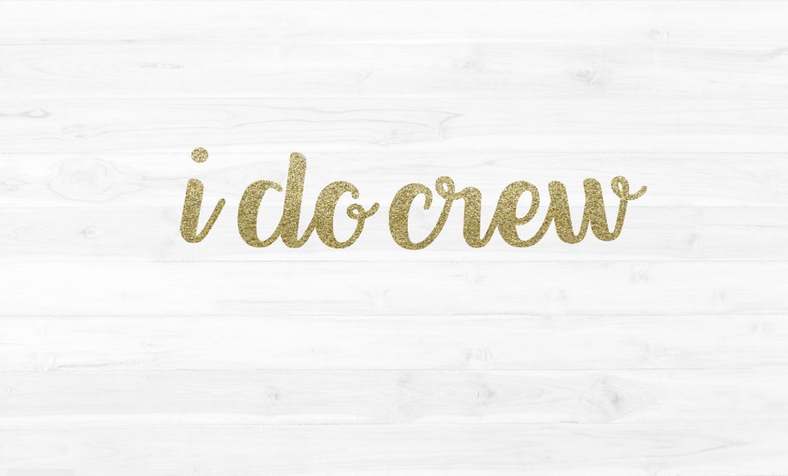 I Do Crew I Do Crew Banner Bachelorette Banner Bridal | Etsy