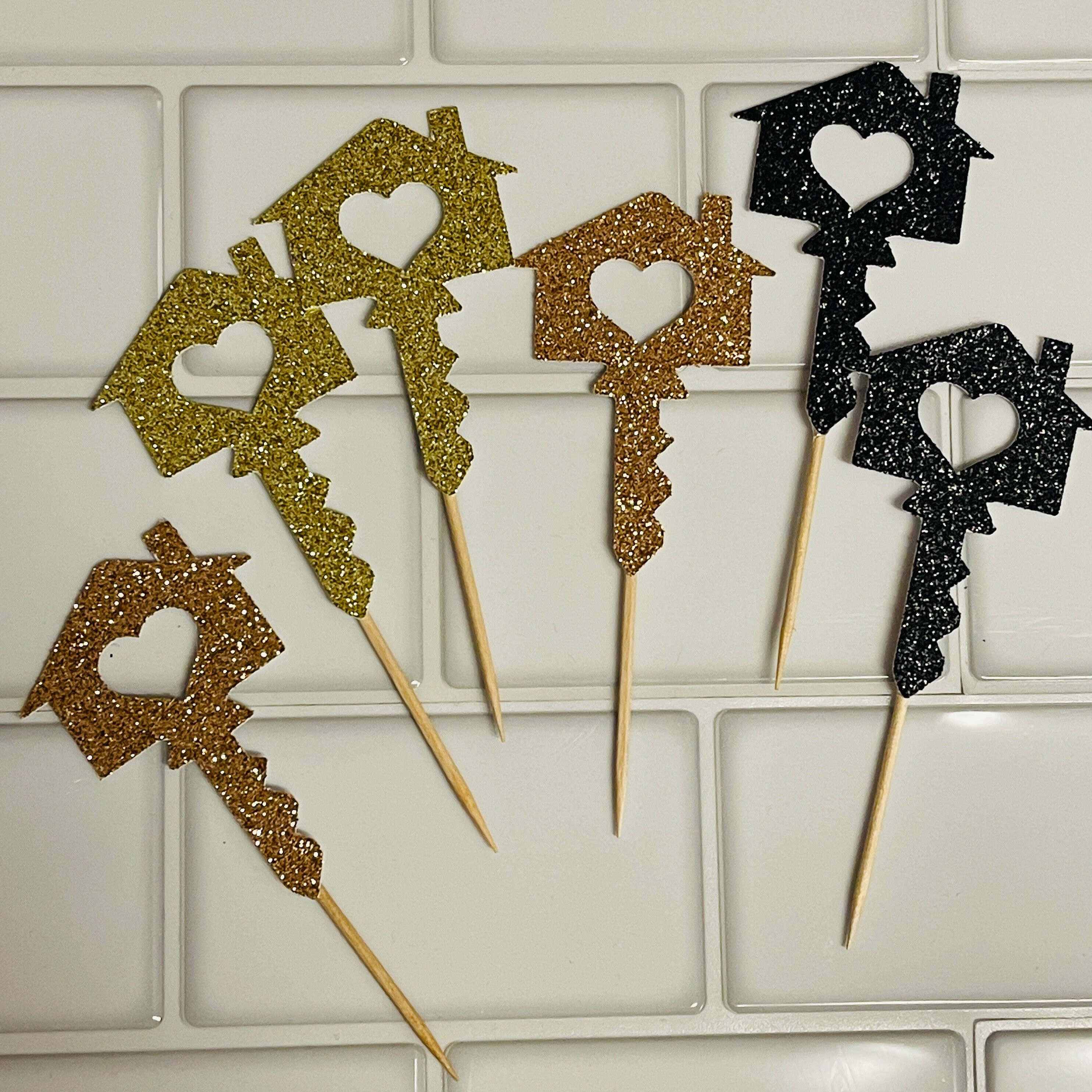 New Home Cupcake Toppers House Warming Cupcake Toppers New - Etsy