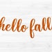 Hello Fall Sign, Hello Fall Banner, Hello Fall Glitter Banner, Fall ...