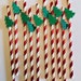 Christmas Straws, Holiday Party Straws, Paper Straws, Gingerbread Man ...
