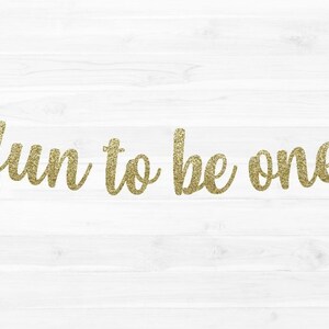 Fun to Be One Banner First Birthday Banner Happy 1st | Etsy