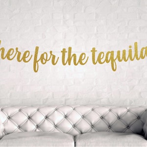 Tequila Banner, Fiesta Banner, Here for the Tequila, Fiesta Decorations ...