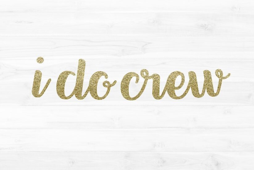 I Do Crew I Do Crew Banner Bachelorette Banner Bridal - Etsy