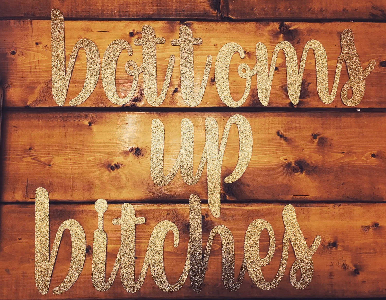 Bottoms up Bitches Bottoms up Banner Bachelorette Party - Etsy