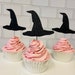 Halloween Cupcake Toppers Witch Hat Cupcake Topper Halloween - Etsy