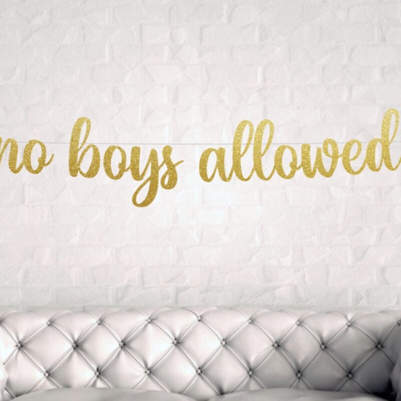 No Boys Allowed - Etsy