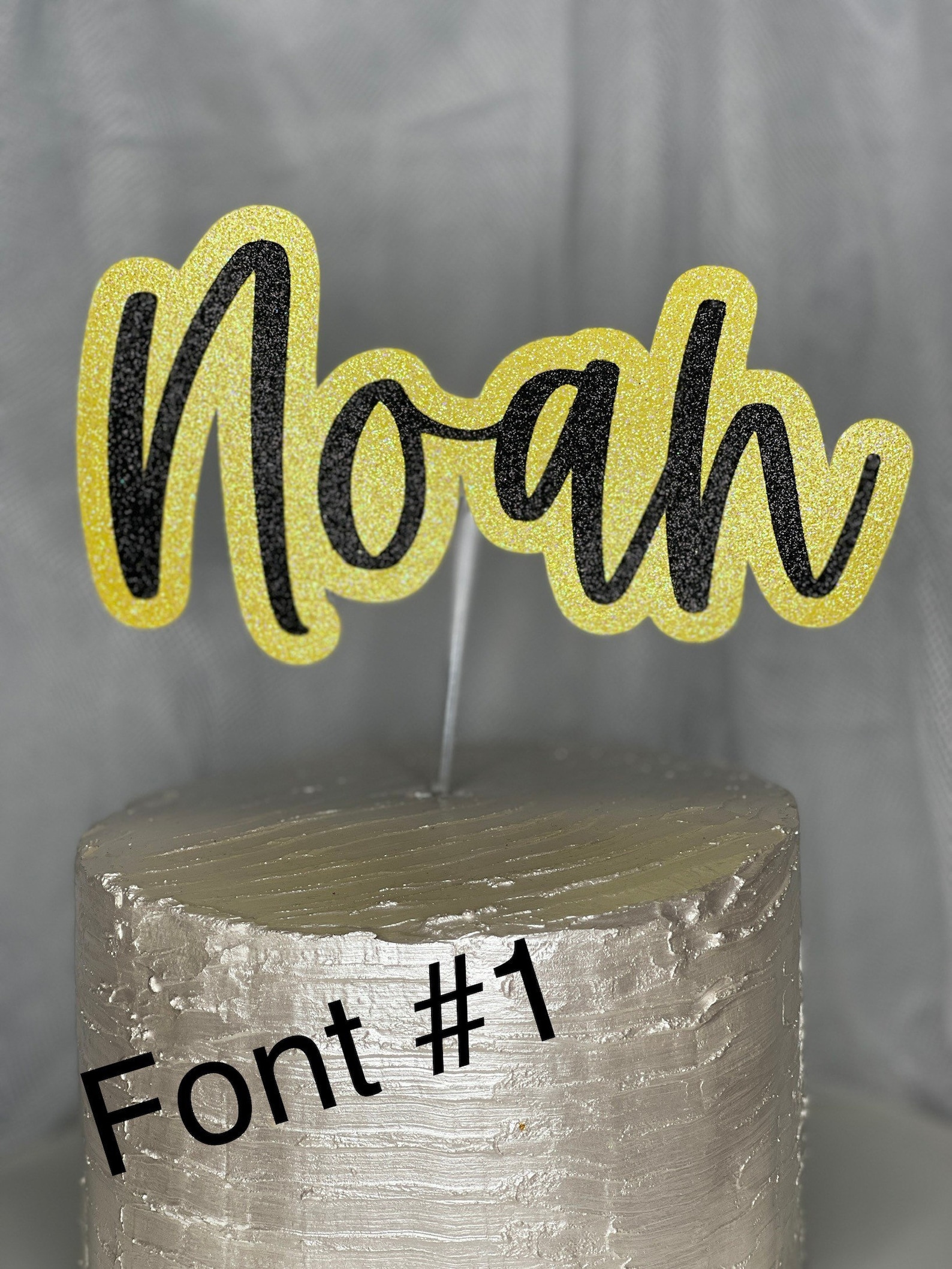 Name Cake Topper, Birthday Cake Topper, Glitter Cake Topper, ONE Cake ...