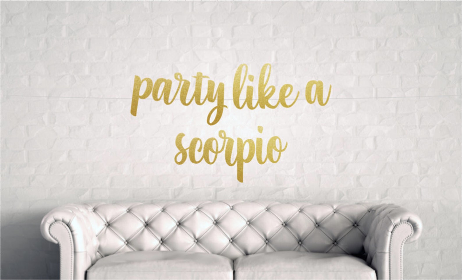 Party Like a Scorpio Banner Scorpio Season Birthday Adult - Etsy