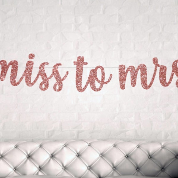 Miss to Mrs Sign - Etsy