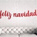 Feliz Navidad Xmas Banner, Feliz Navidad Banner, Spanish Christmas ...