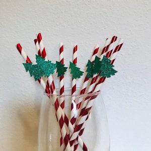 Christmas Straws, Holiday Party Straws, Paper Straws, Gingerbread Man ...