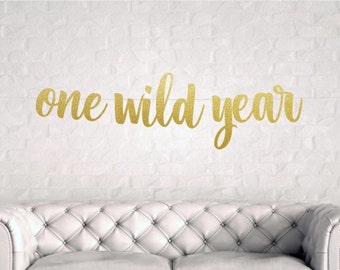 Wild One First Year Sign - Etsy