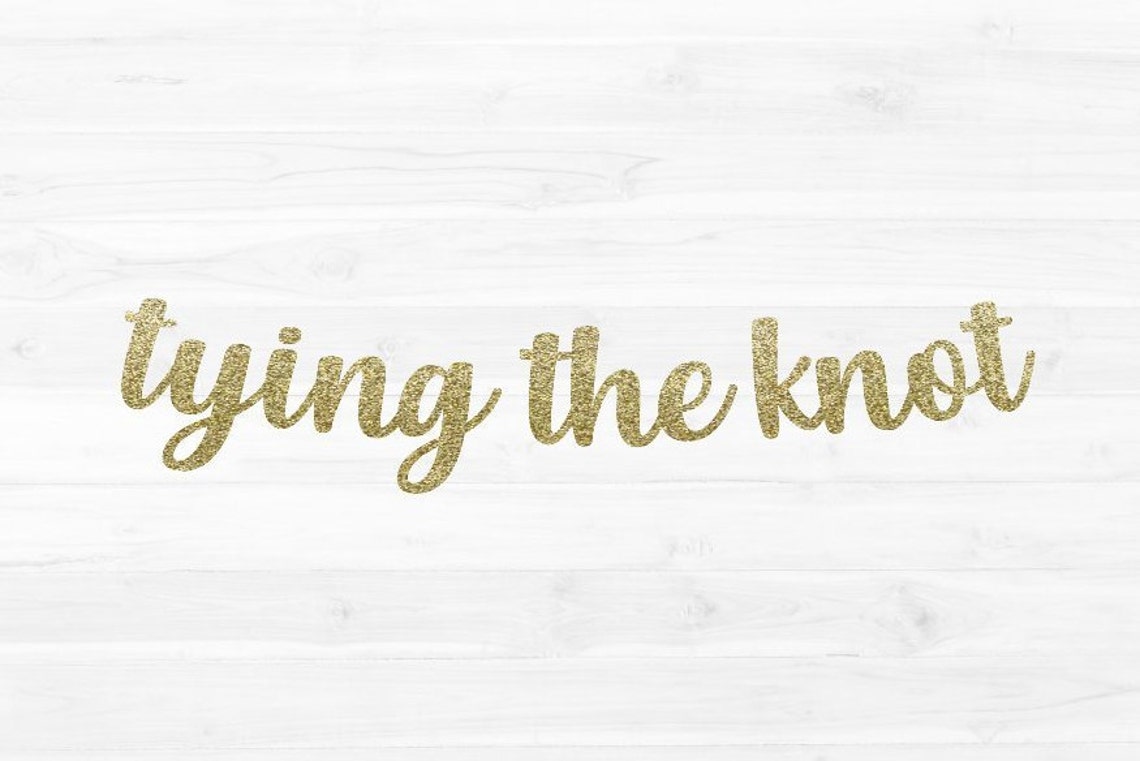 Tying the Knot Banner Tying the Knot Sign Bridal Shower | Etsy
