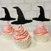 Halloween Cupcake Toppers, Witch Hat Cupcake Topper, Halloween Party ...