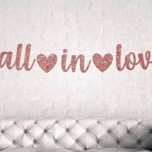 Fall in Love Banner, Fall in Love Baby Sign, Fall in Love Bridal Shower ...