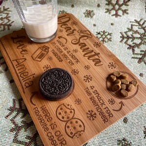 Personalized Santa Cookie Tray, Christmas Eve Santa MINI Cookie Tray ...