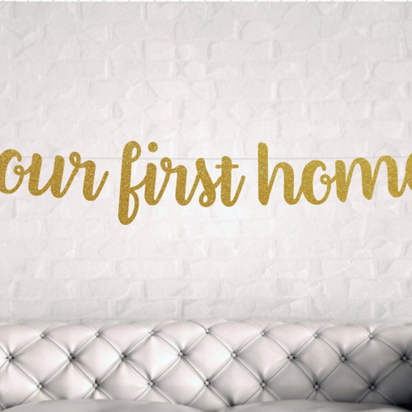 Our First Home Sign - Etsy