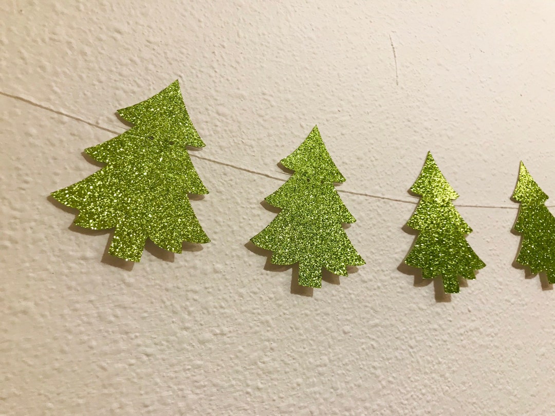 Christmas Tree Garland, Christmas Decorations, Christmas Party Banner ...