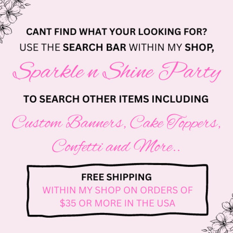 Custom Glitter Party Banner, DIY Hashtag Sign - Etsy