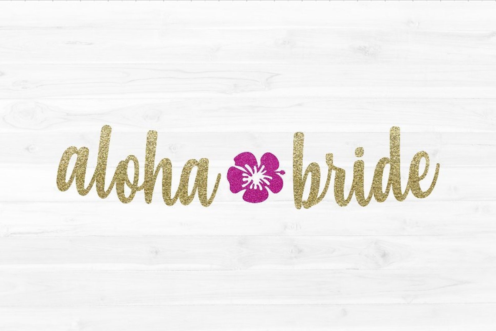 Aloha Bride Banner Aloha Sign Beach Wedding Hawaii | Etsy