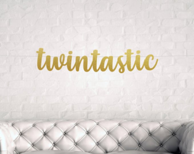 Twins Banner, Twin Birthday Banner, Twin Babies, Twin Baby Shower, Baby ...