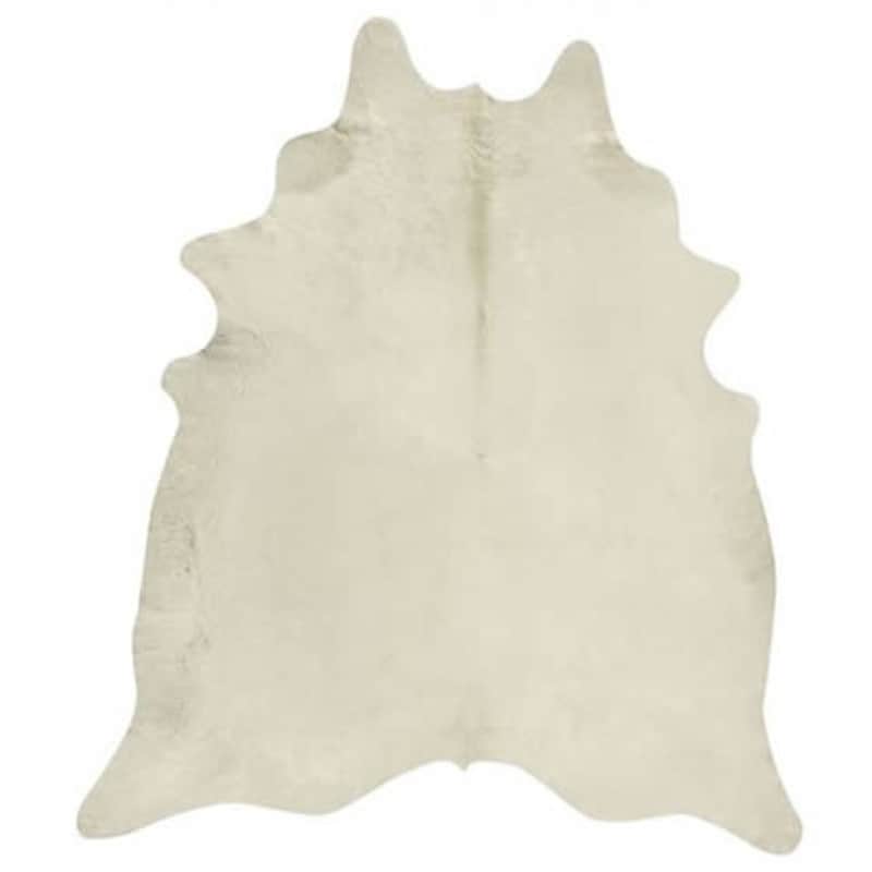 White Cowhide Rug - Etsy
