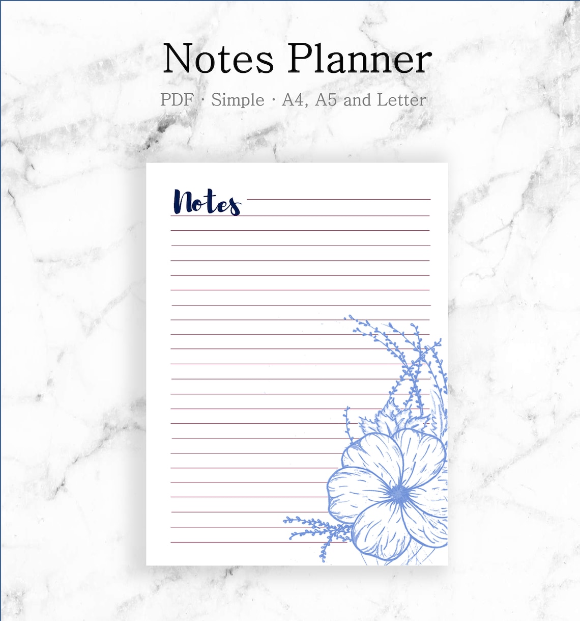FLORAL PRINTABLE Planner Insert Bundle/monthly Budget Weekly - Etsy