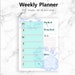 Blue FLORAL PRINTABLE Kit / Planner Insert Bundle/ Monthly Budget ...