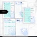 Blue FLORAL PRINTABLE Kit / Planner Insert Bundle/ Monthly Budget ...