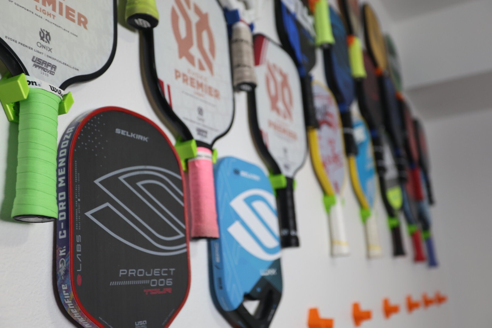 Pickleball Paddle Wall Holders - 5 Pack - Etsy