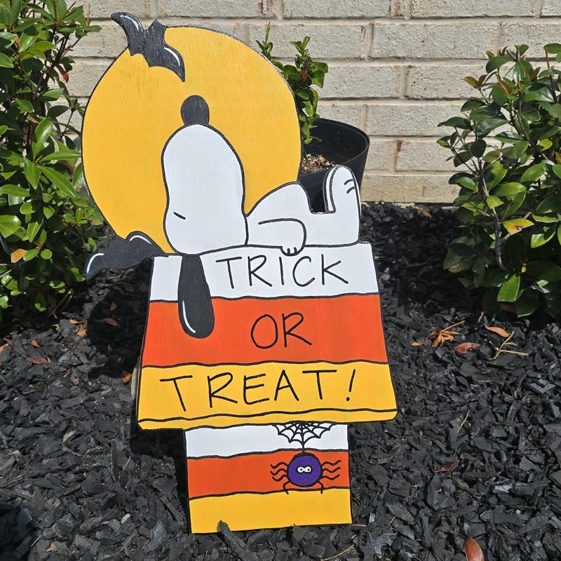 Peanuts Wooden Yard Art - Etsy