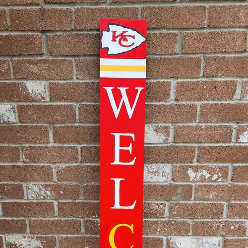 12 Kansas City Chiefs Wood Sign Football Door Sign NFL - Etsy