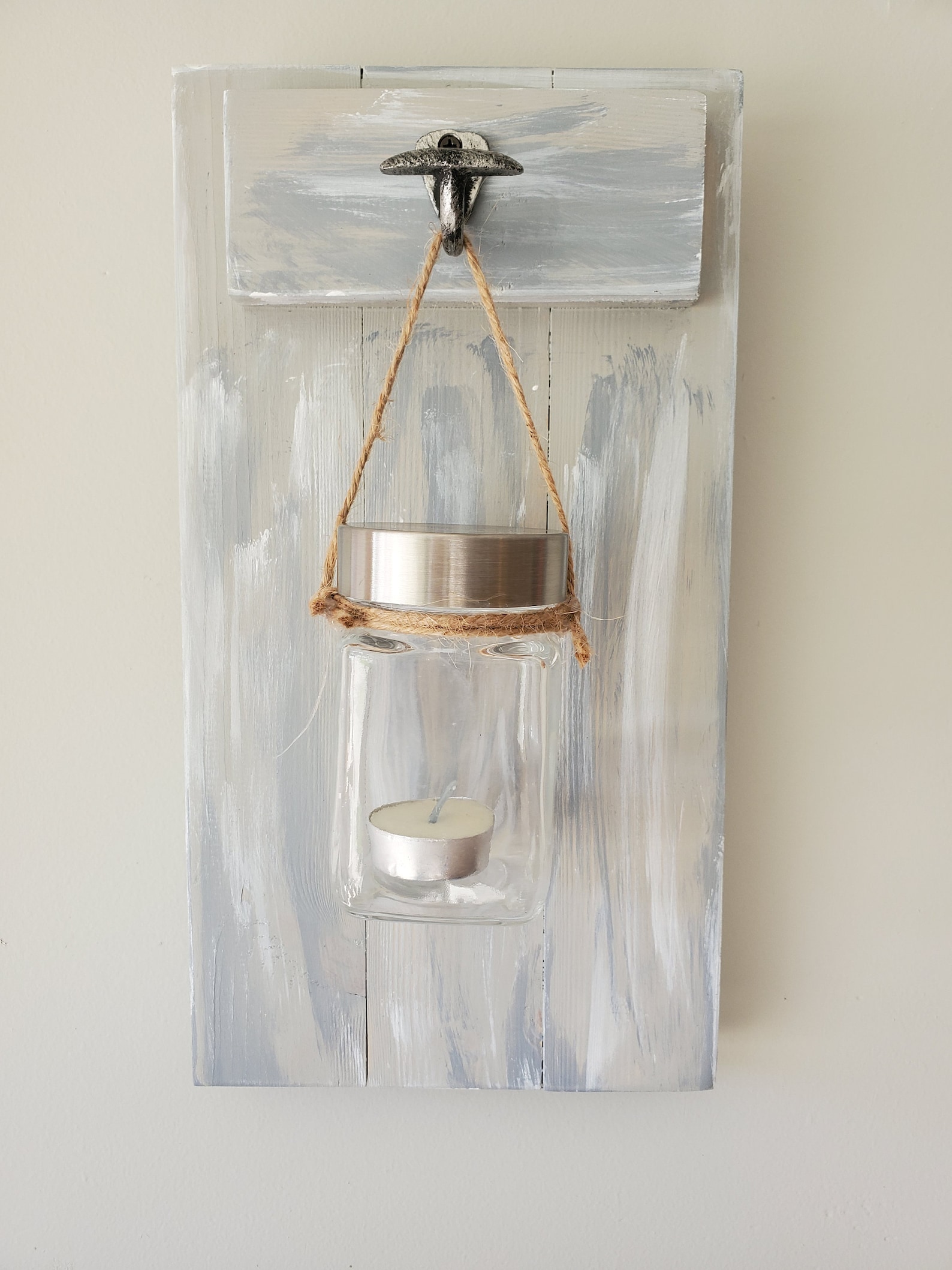 Rustic Candle Holder Set of 2 - Etsy