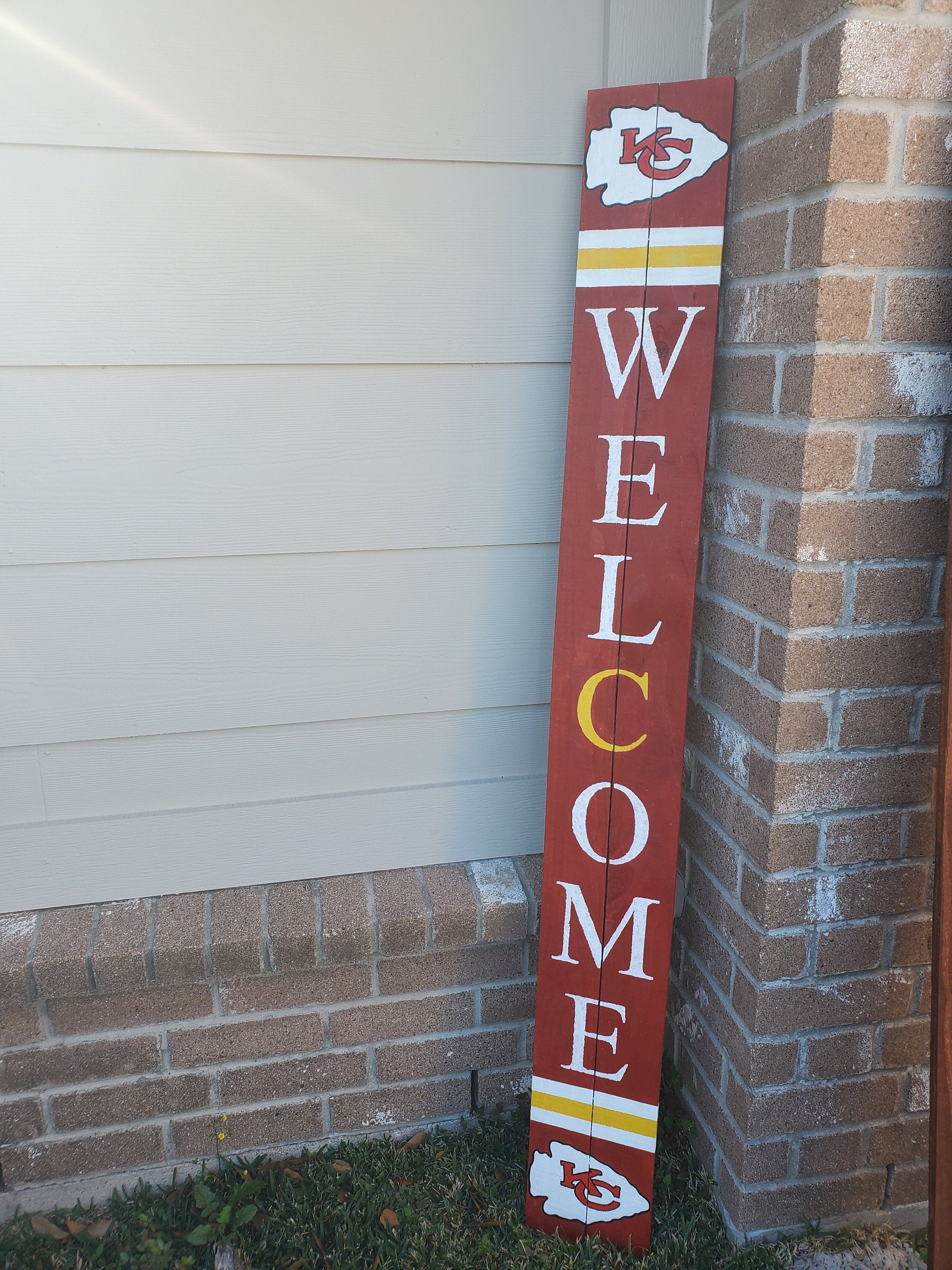 Kansas City Chiefs Welcome Sign - Etsy
