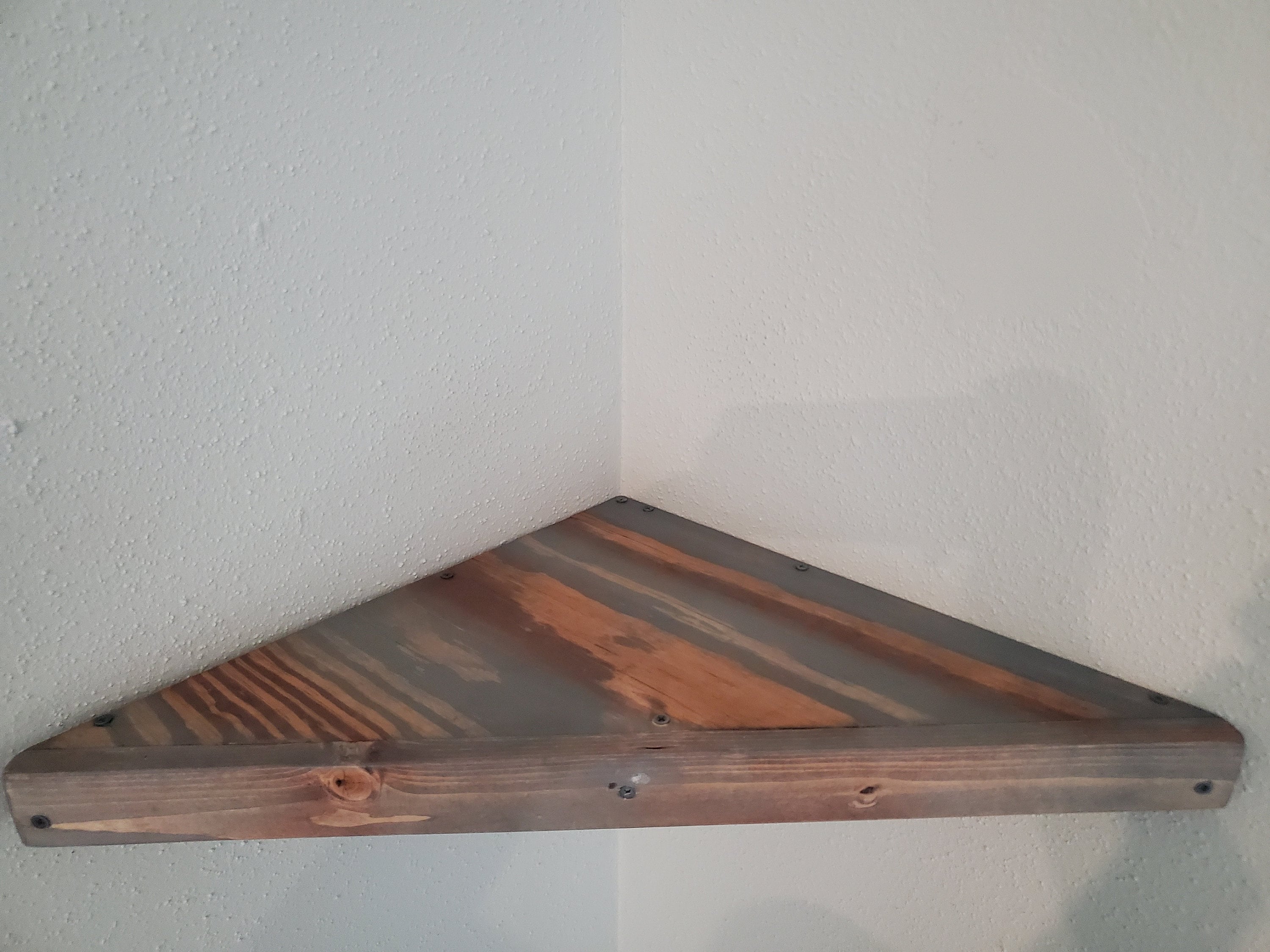 Rustic Corner Shelf - Etsy