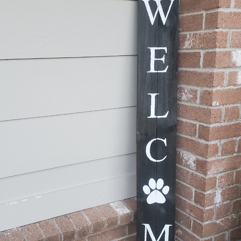 Paw Welcome Svg - Etsy