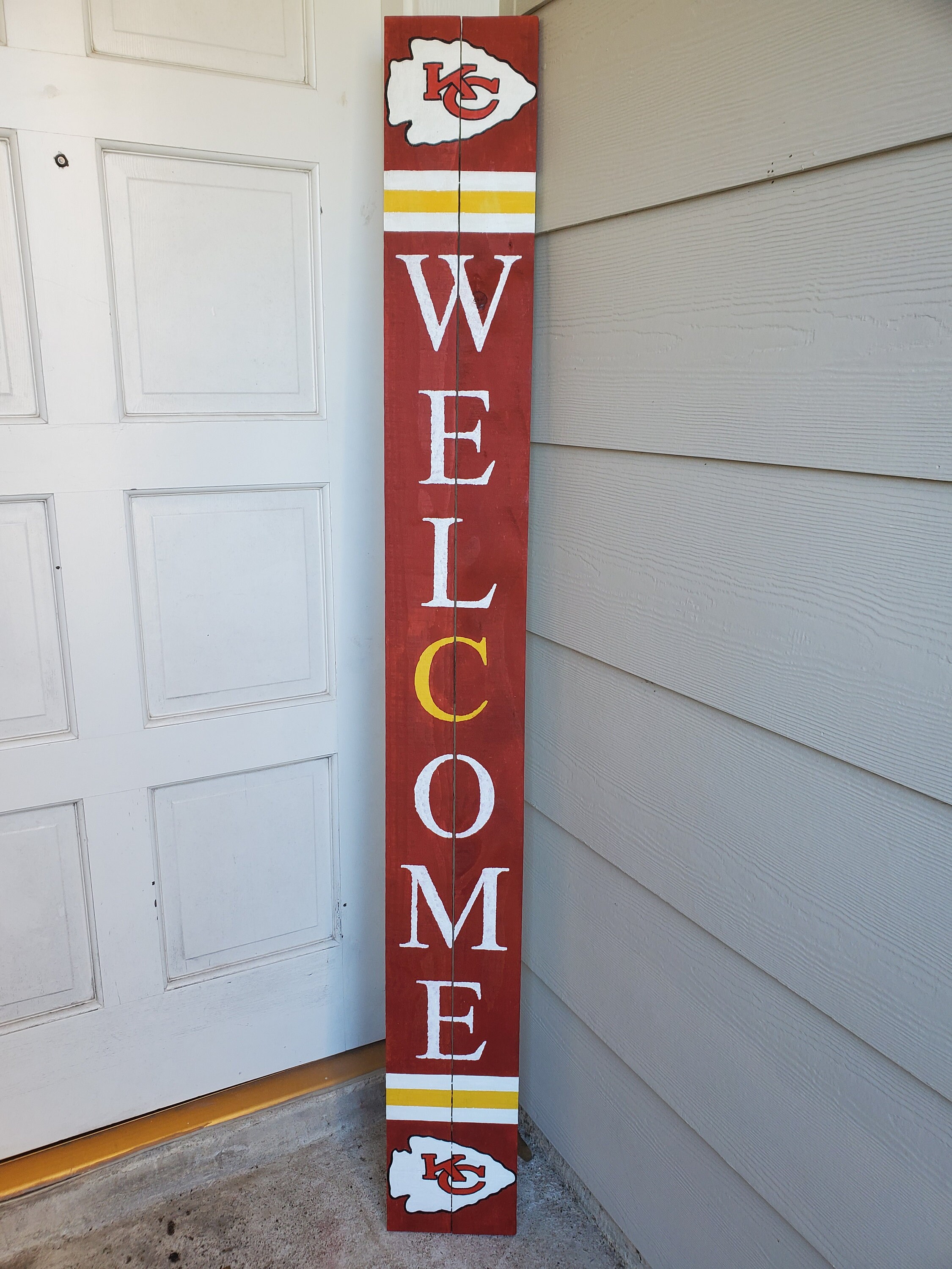 Kansas City Chiefs Welcome Sign - Etsy