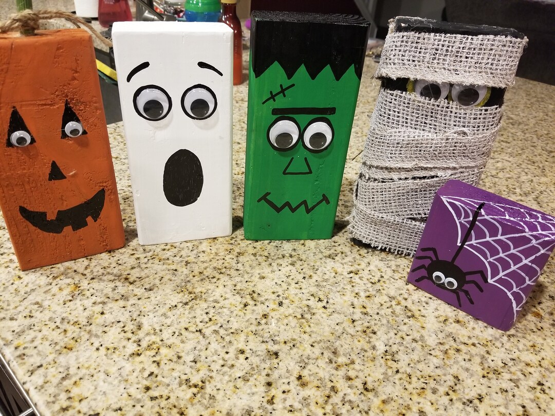 Halloween Block Set - Etsy
