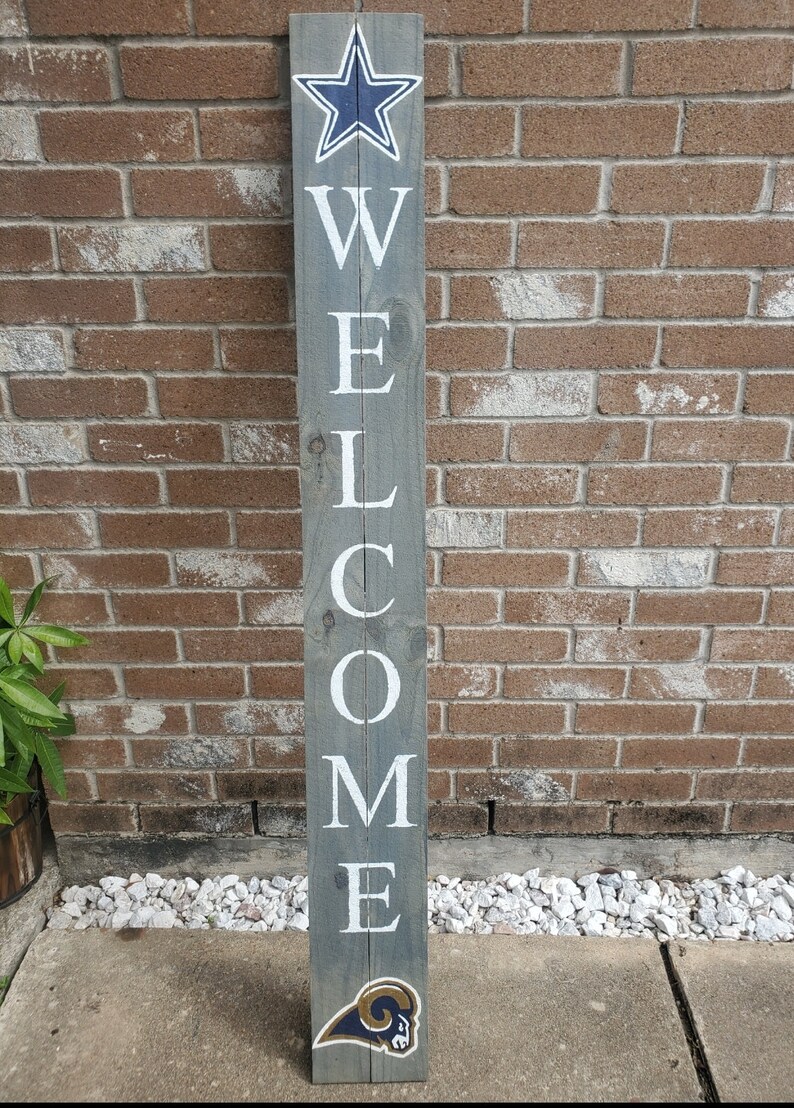 House Divided Welcome Sign Any Team or Logo - Etsy