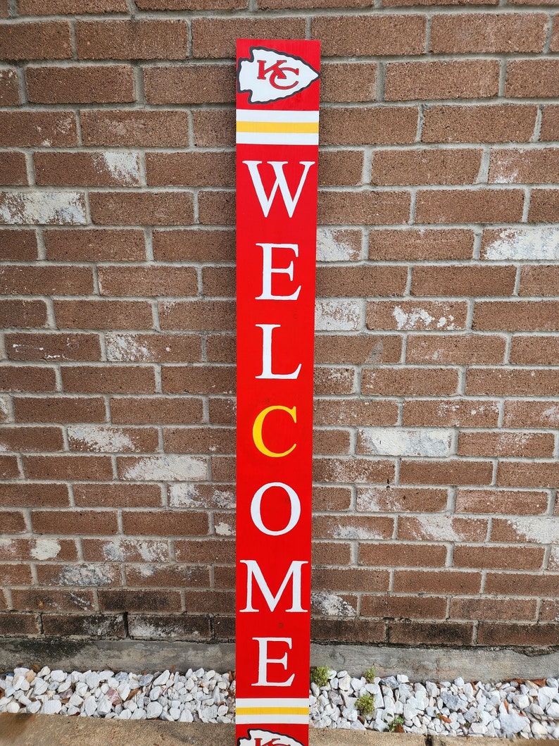 Kansas City Chiefs Welcome Sign - Etsy