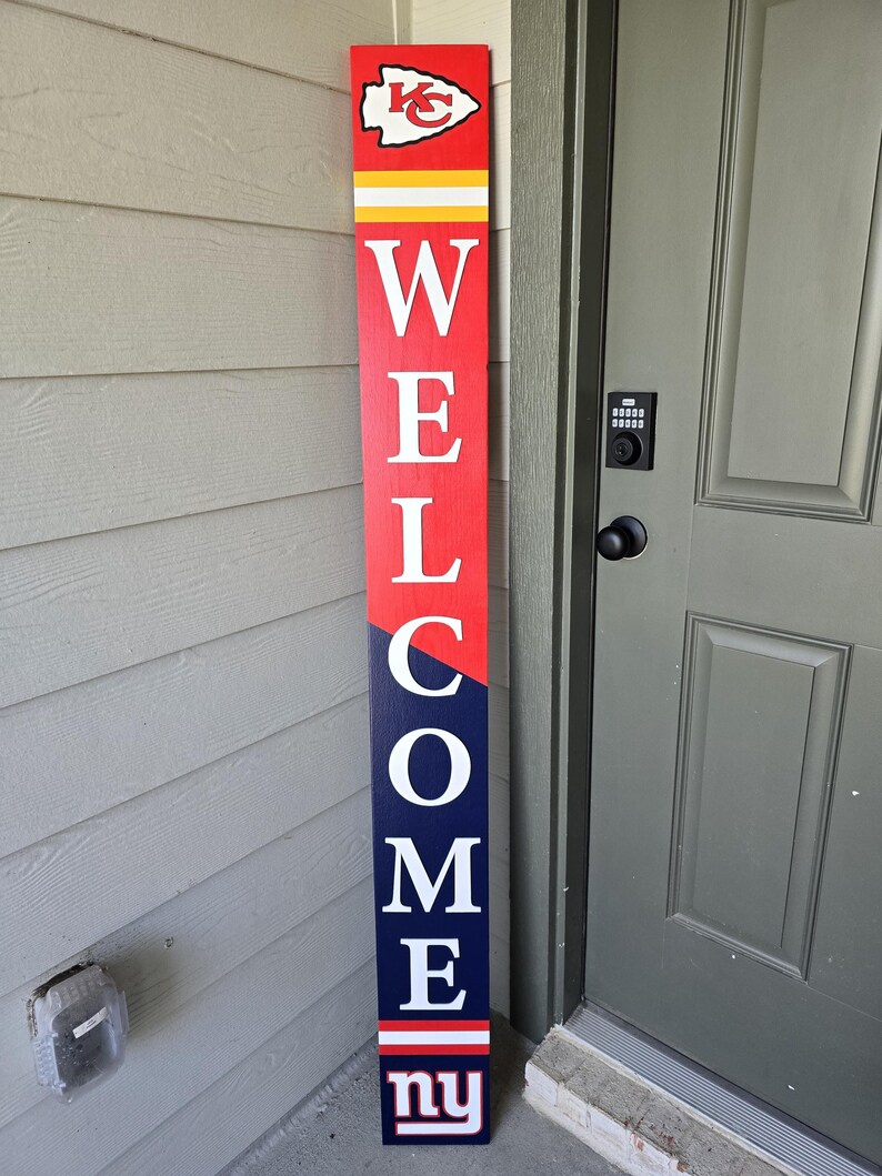 Kansas City Chiefs Welcome Sign - Etsy