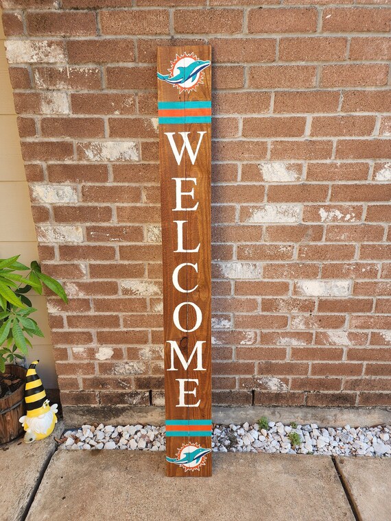 Miami Dolphins Welcome Sign - Etsy