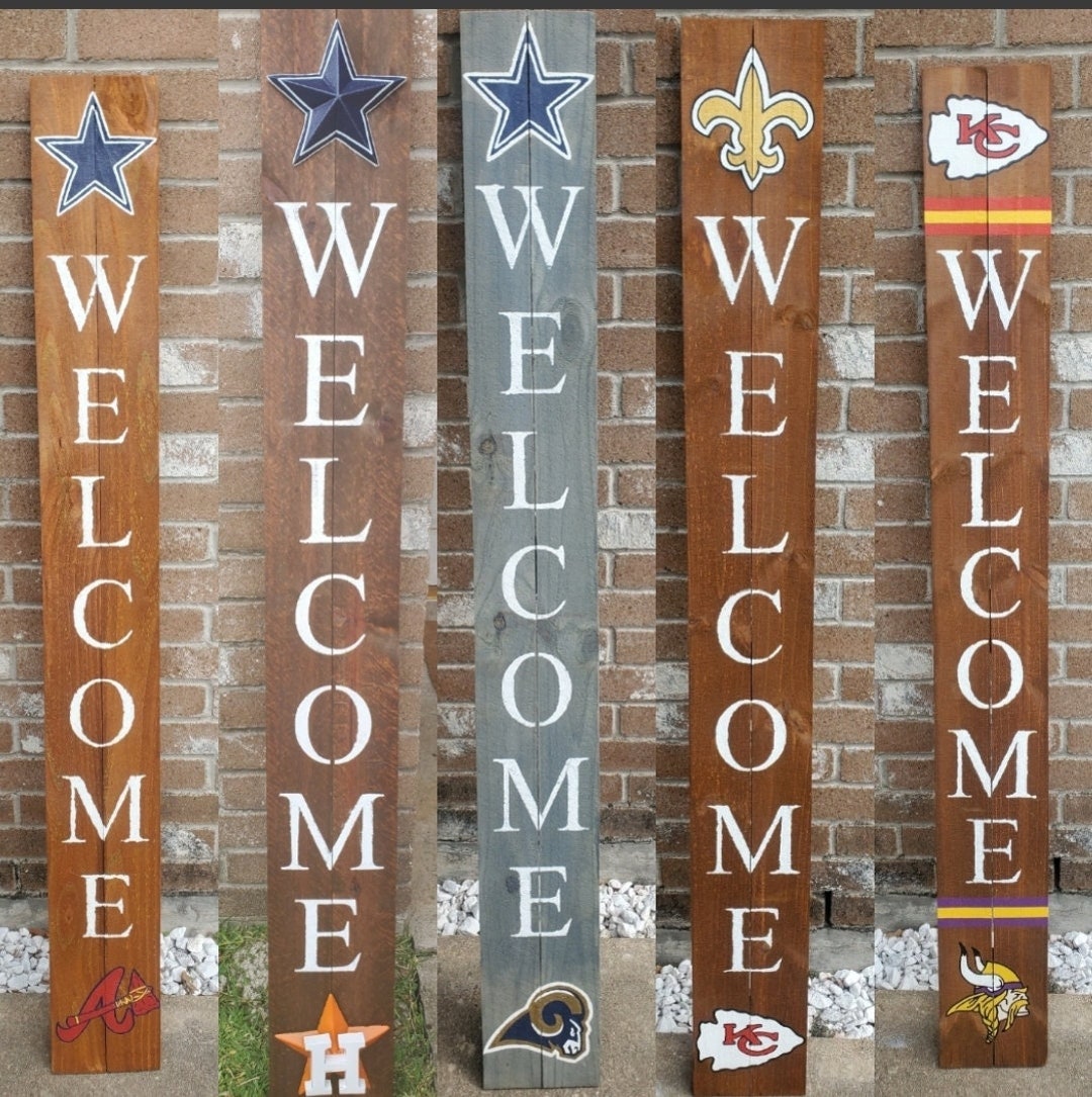 House Divided Welcome Sign Any Team or Logo - Etsy
