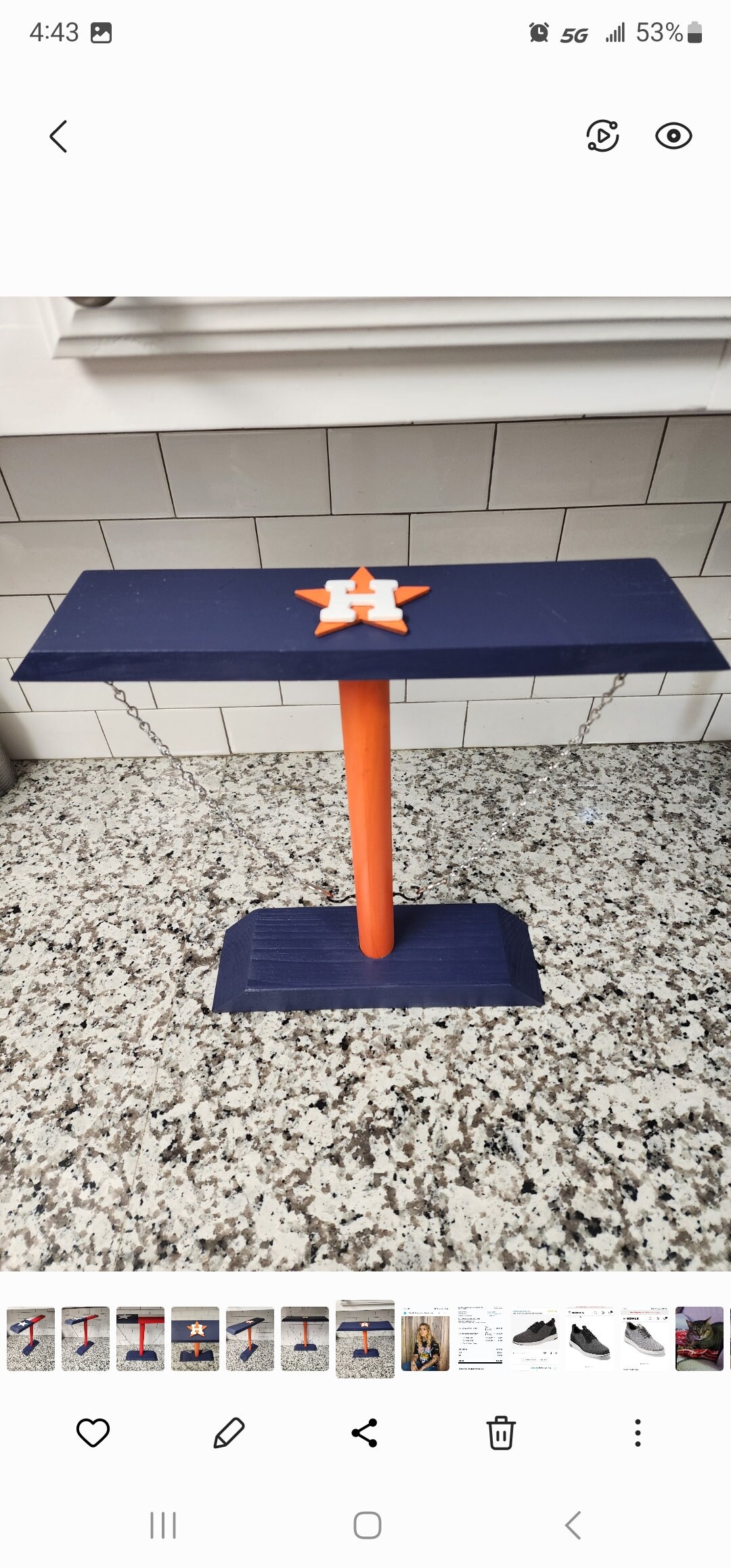 Houston Astros Table Top Ring Toss Game - Etsy