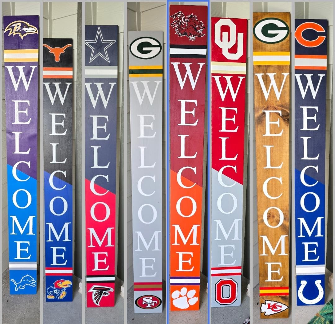 House Divided Welcome Sign Any Team or Logo - Etsy